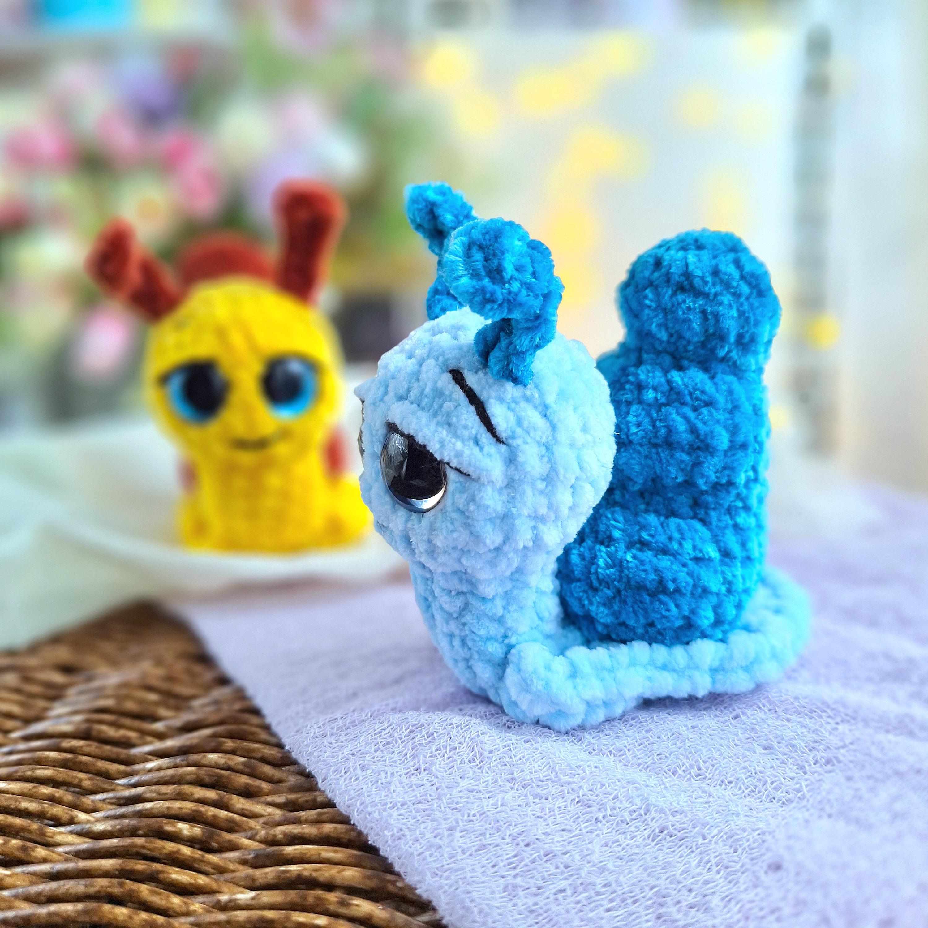 Crochet Mini Snail Plush Keychain Pattern: Amigurumi (PDF Download) - Etsy