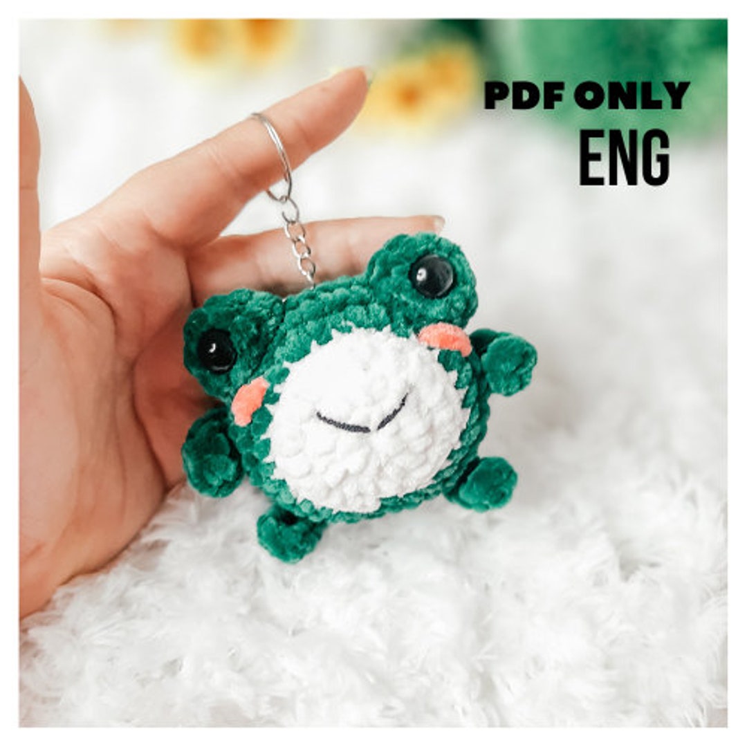 Crochet Green Frog Plushie Pattern PDF - Crochet Amigurumi Kawaii ...