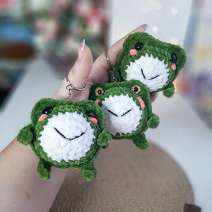 Plush Frog Crochet Keychain Pattern: Kawaii Amigurumi (PDF Pattern) - Etsy