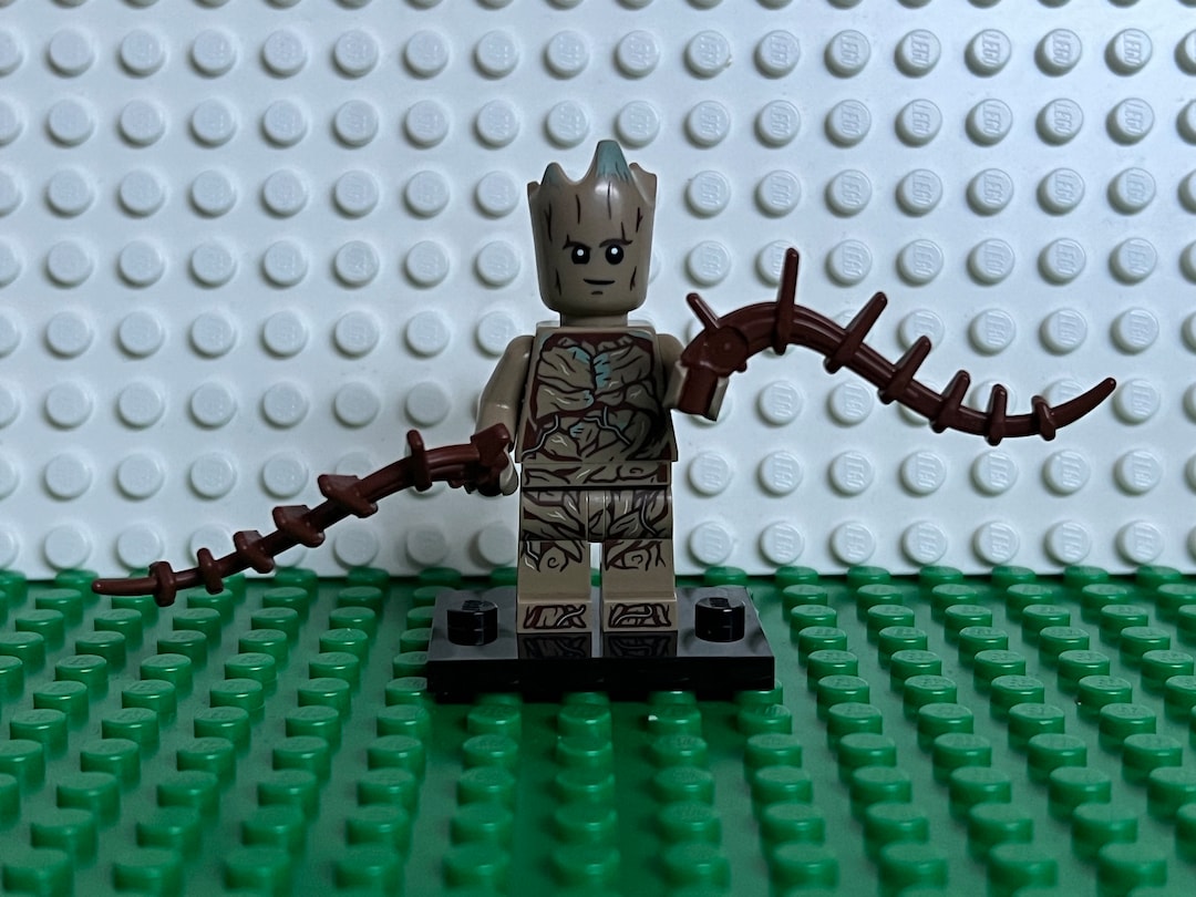 Genuine Lego Groot Minifigure Including Base Plate. - Etsy