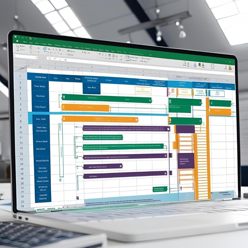15 Construction Gantt Chart Excel Templates | Editable Project ...