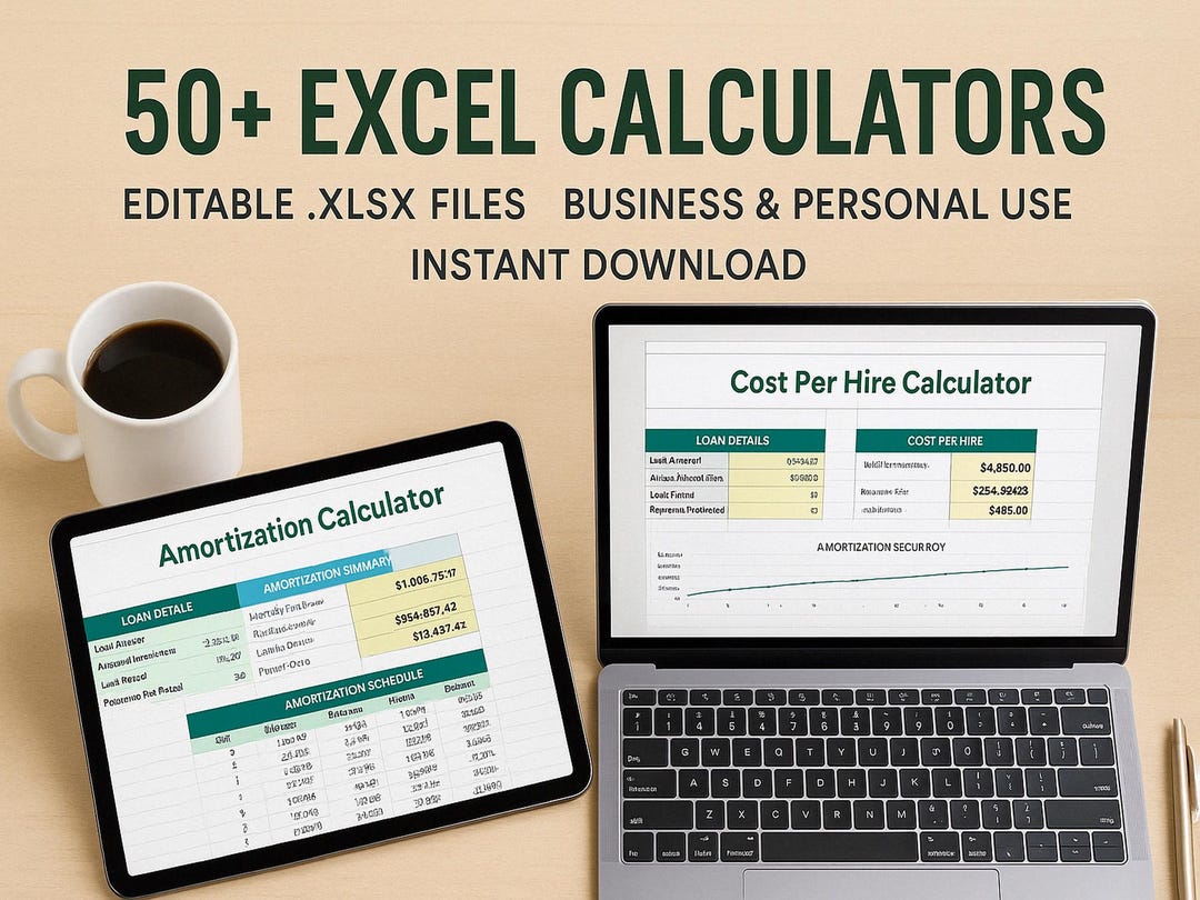 50+ Excel Calculator Templates | Editable Financial Tools | Business ...