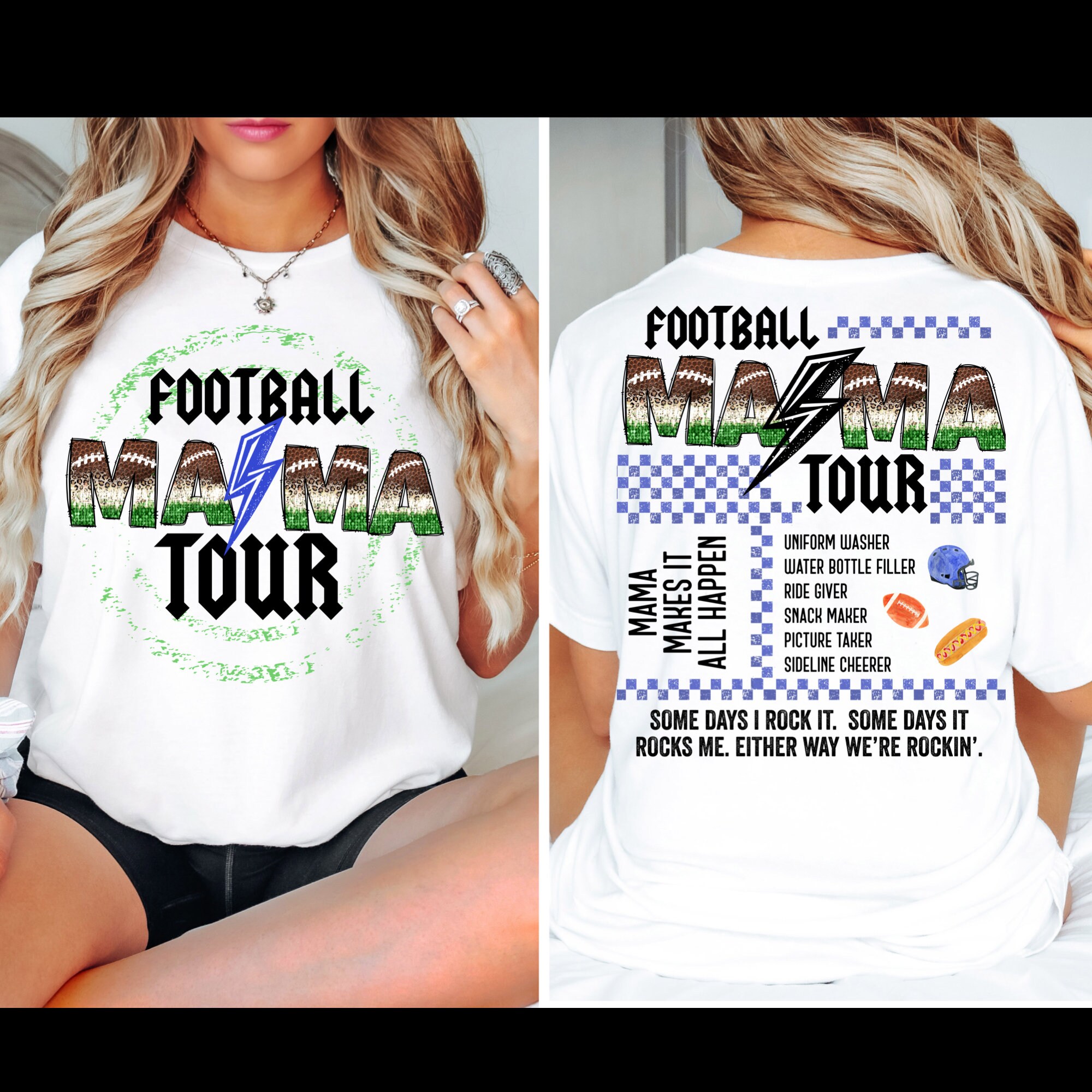 Football Mom Shirt, Football Mama Tour Tee, Sports Mama Tshirt, Gift ...