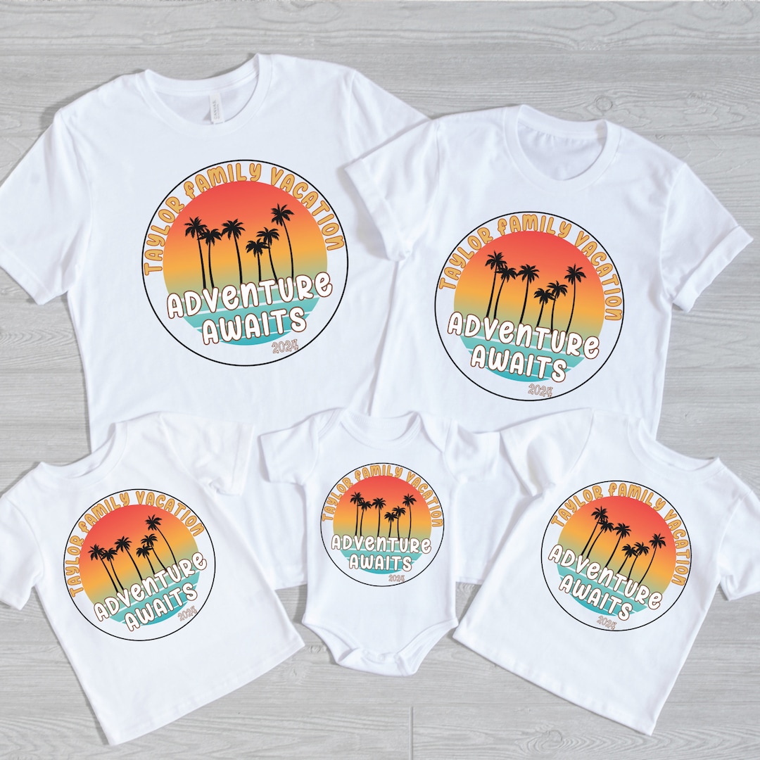 Family Matching Vacation T, Matching Family Shirts, Custom Family Vacay ...