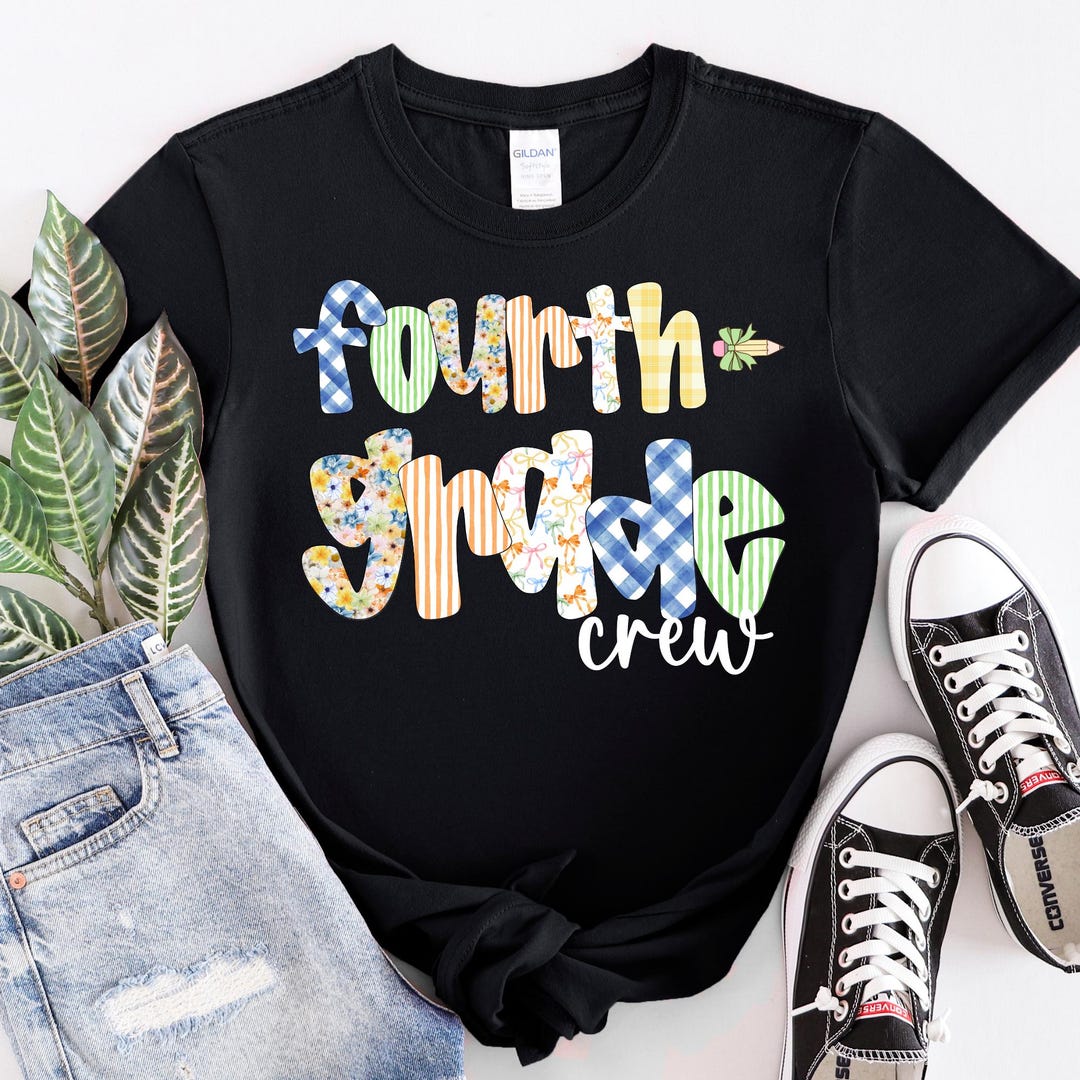 Custom 4th Grade Shirt, Teacher Shirts, Back to School Shirt, Fourth ...