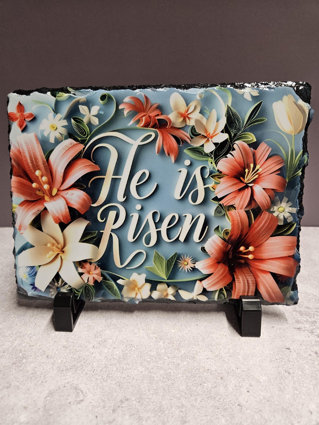 He is Risen Easter Slate – Celebrate the Resurrection - Etsy