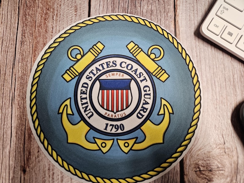 US Coast Guard Mouse Pad | Patriotic Military Desk Gift - Etsy