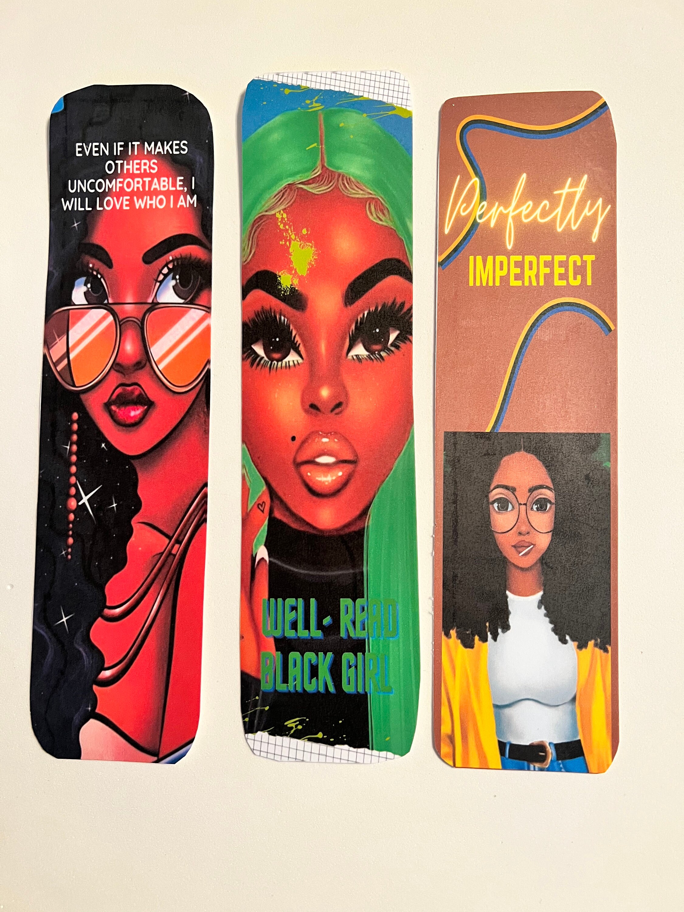 Black Girl Bookmarks - Etsy