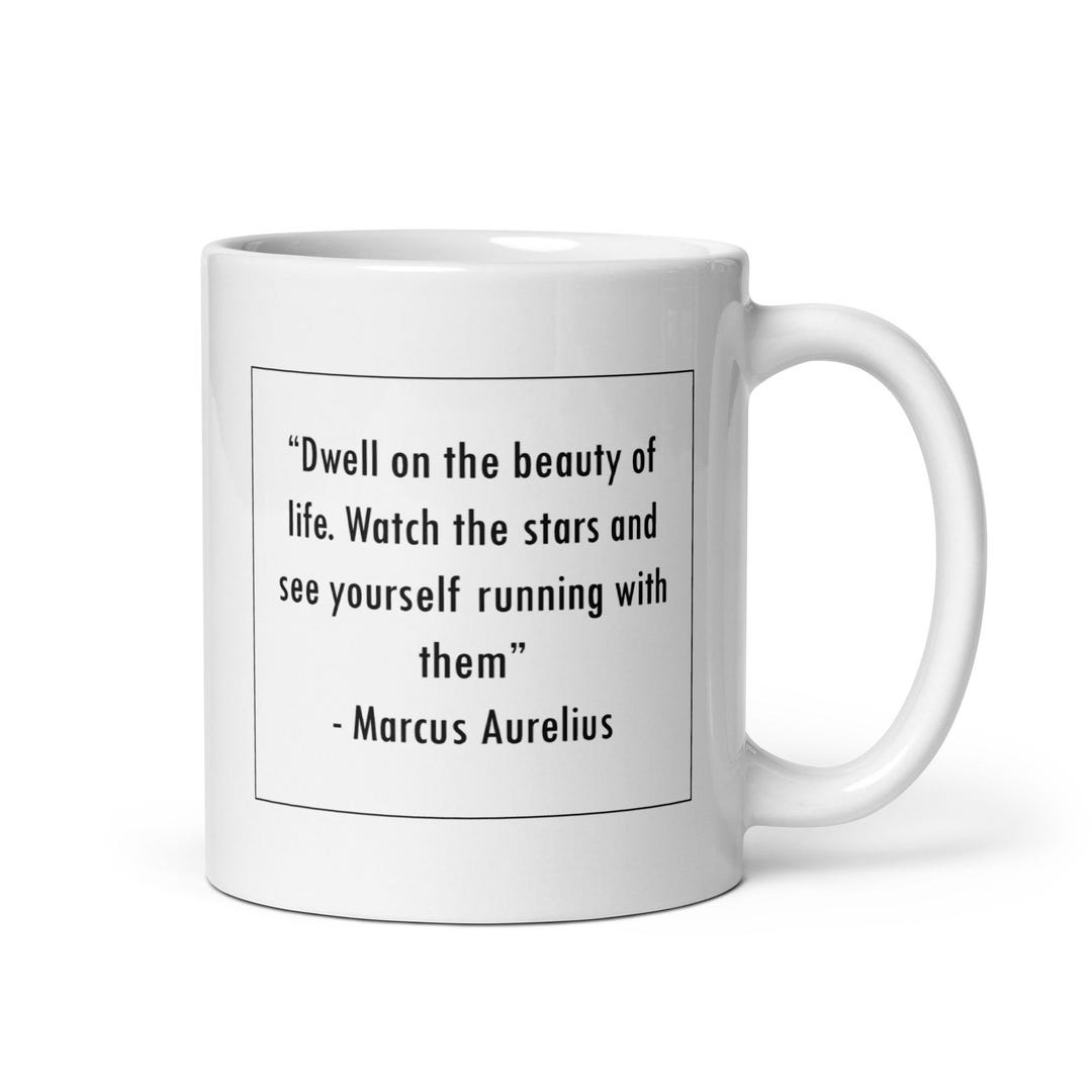 Marcus Aurelius Quote Mug, Stoic Quote Mug, Stoic Mugs UK - Etsy