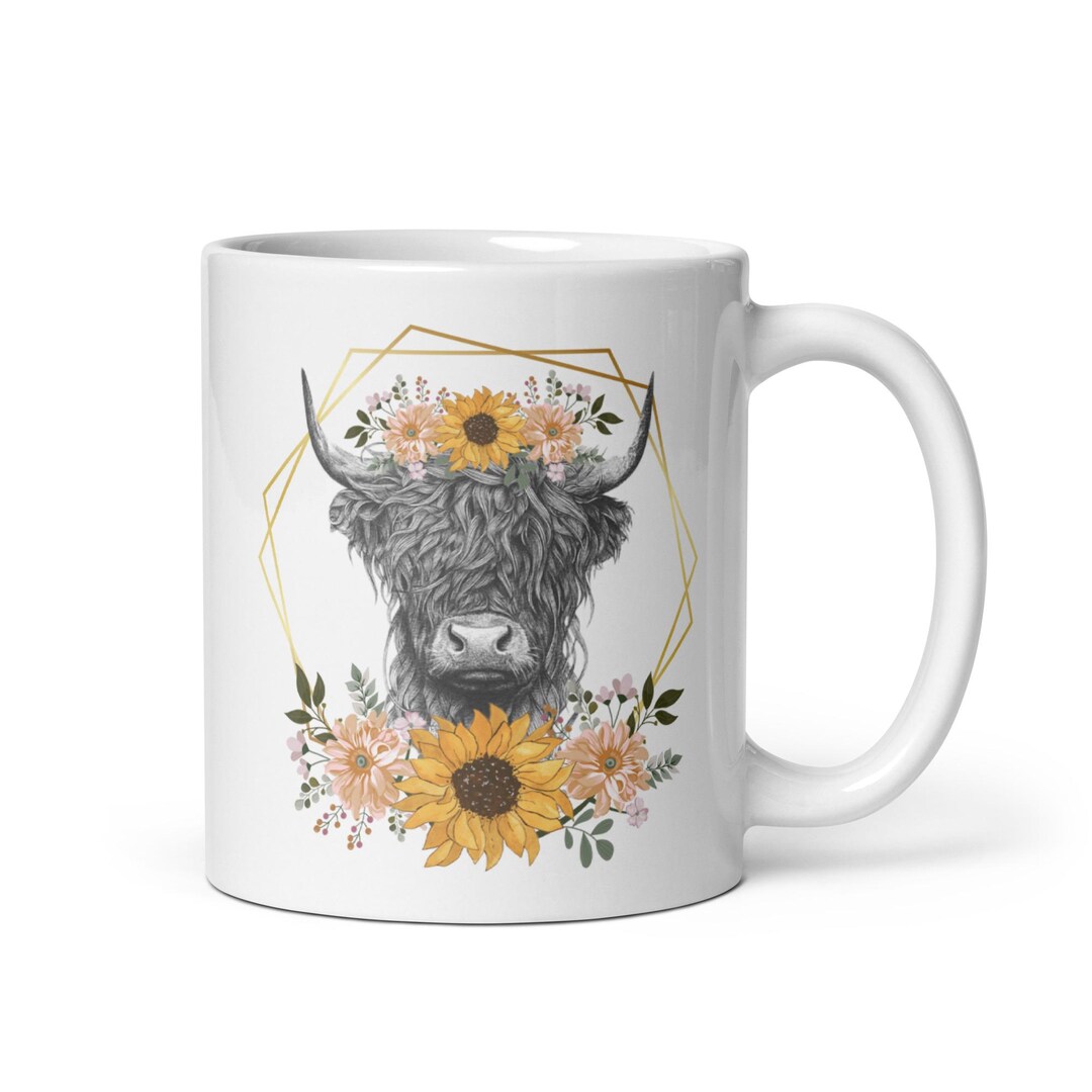 Highland Cow Mugs, Cute Highland Cow Mug, Animal Mugs UK - Etsy