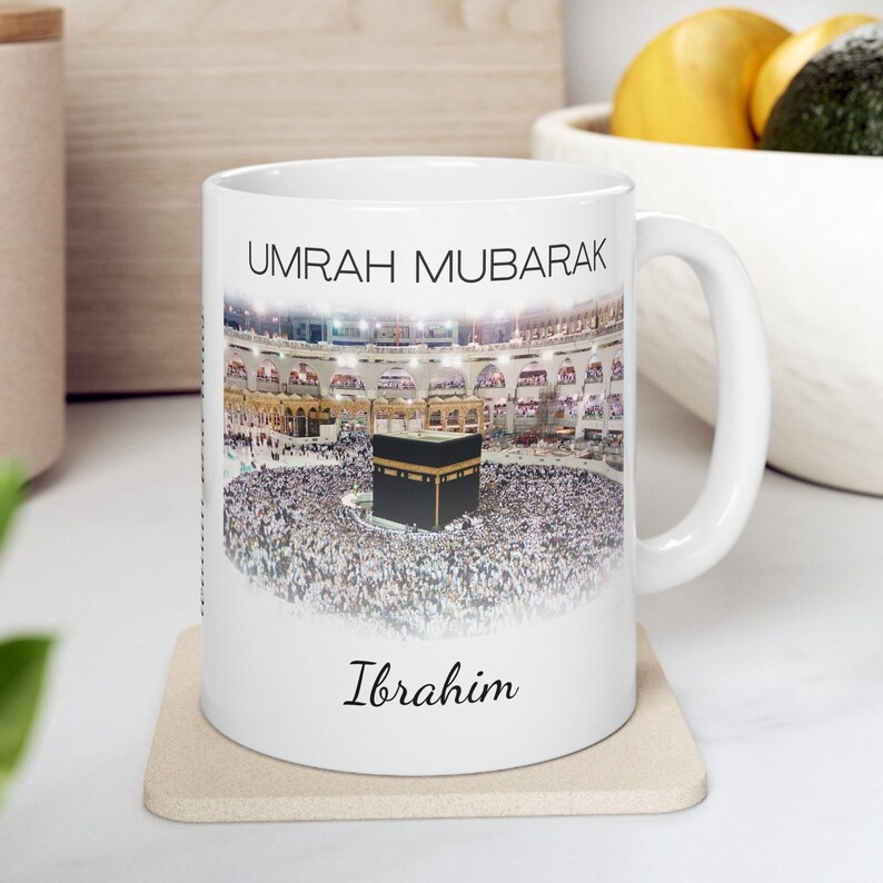 Personalised Umrah Mug, Umrah Mubarak, Umrah Coffee Mug, Muslims Gifts ...