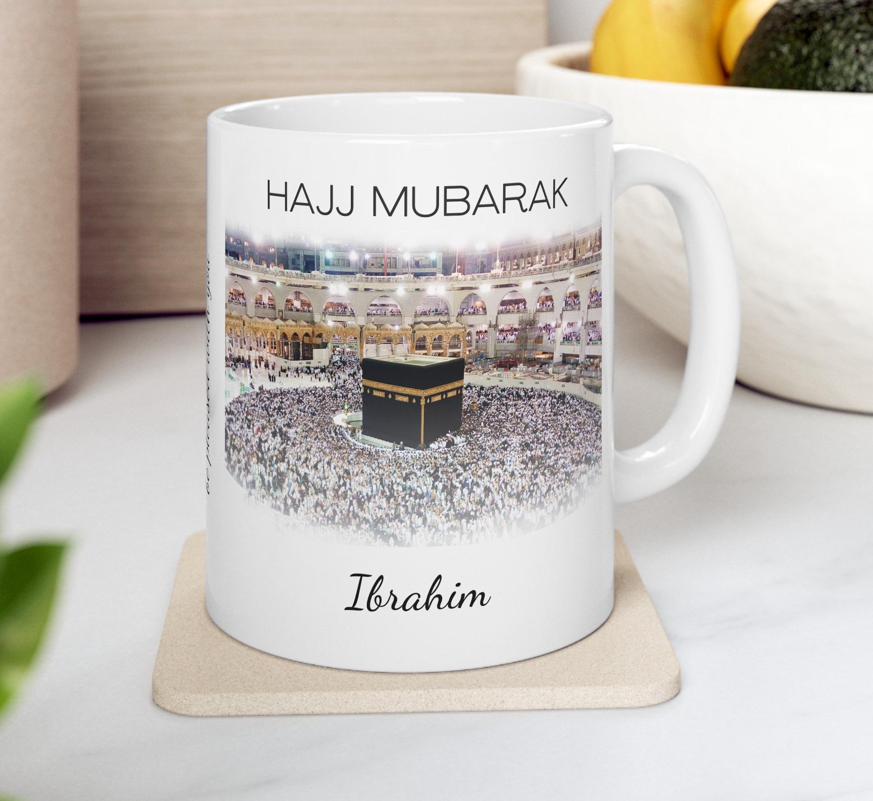 Personalised Hajj Mug, Hajj Mubarak, Hajj Coffee Mug, Muslims Gifts ...