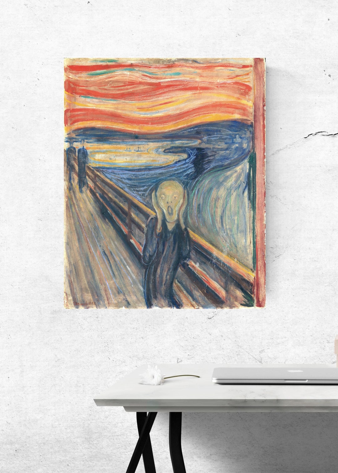 The Scream Edvard Munch Expressionist Printable Gothic Poster Home ...