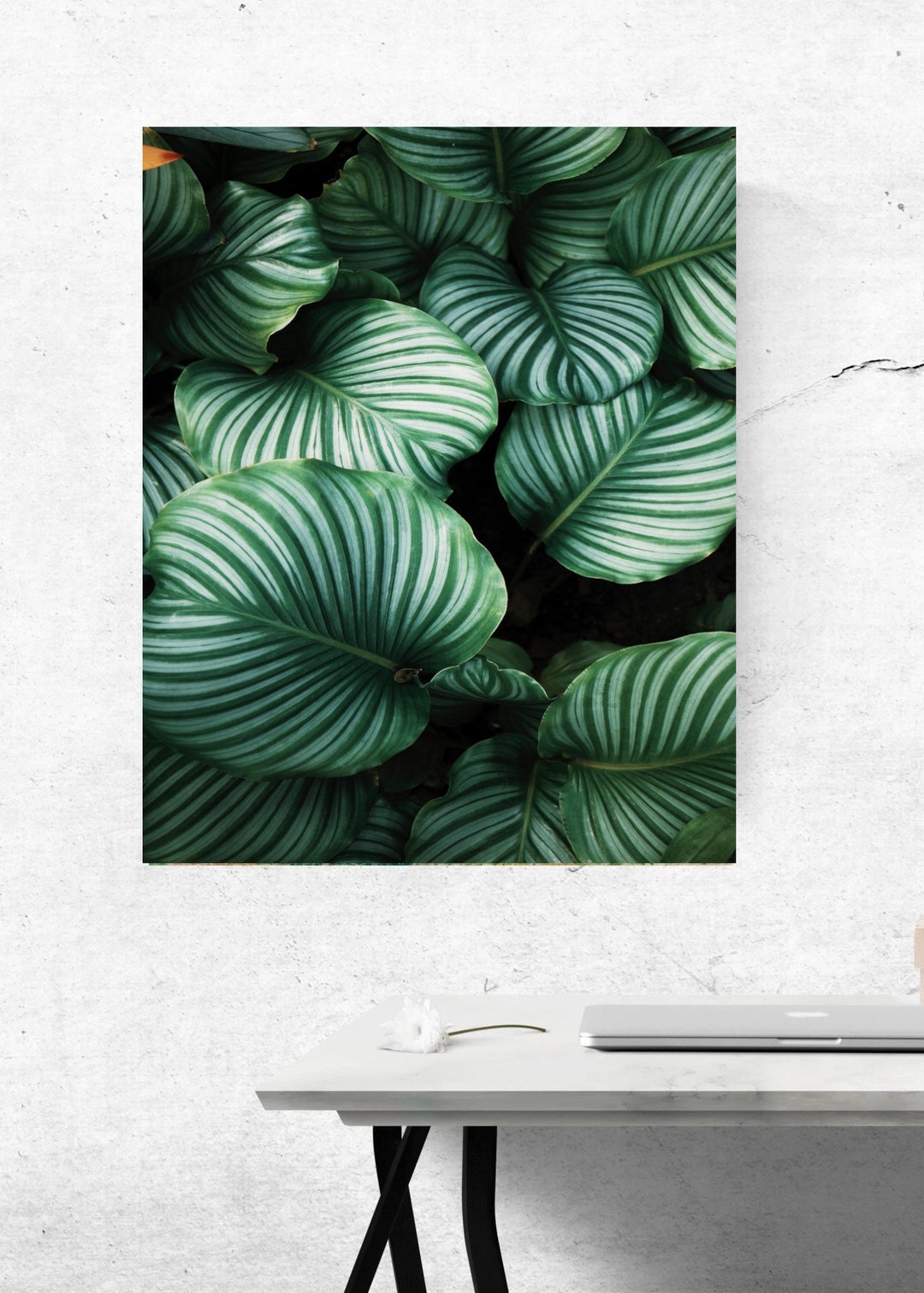 Tropical Green Leaves Printable Poster Nature Home Decor Plants ...
