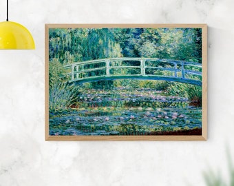 Claude Monet Water Lilies and Japanese Bridge 1899 - Etsy