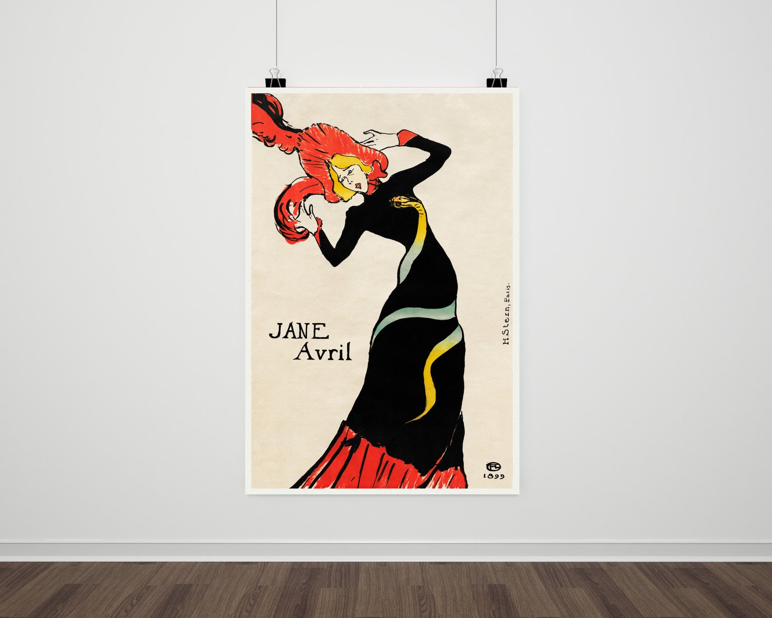 Jane Avril Henri De Toulouse–lautrec Printable Poster Vintage Home ...