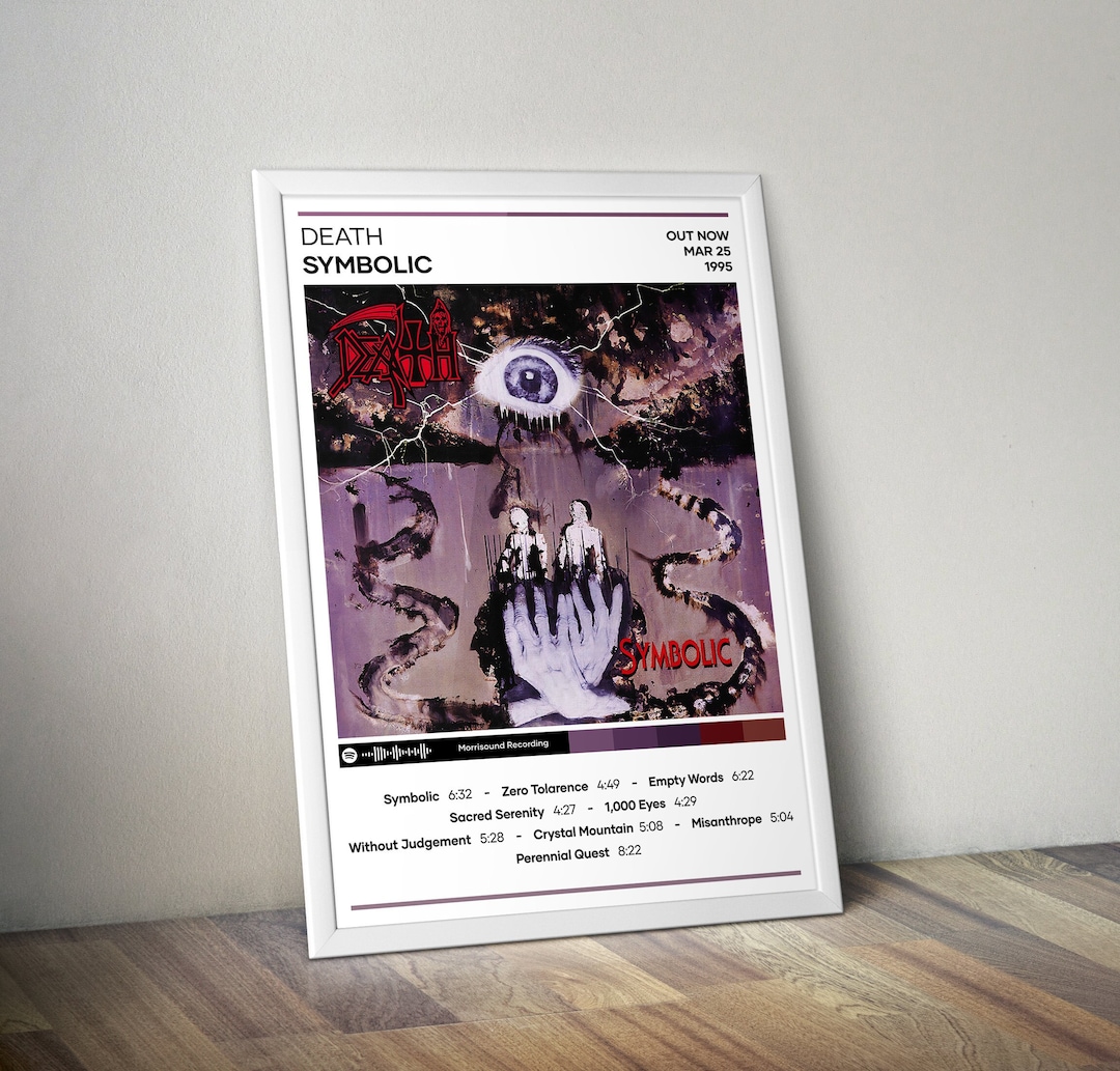 Death Poster Symbolic Poster 4 Color Metal Music Poster - Etsy