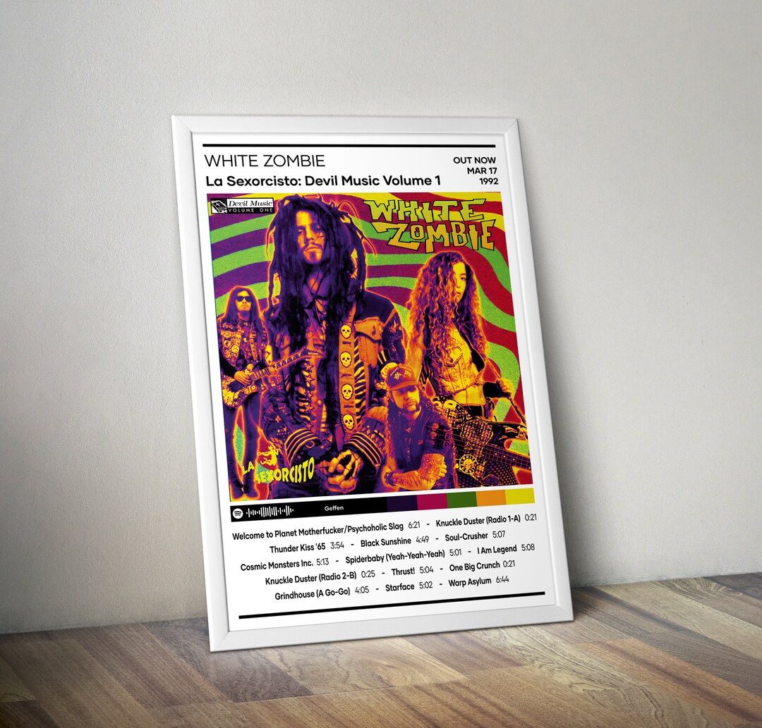 White Zombie Poster La Sexorcisto Devil Music Vol 1 Poster 4 Color Rock Music Poster Album
