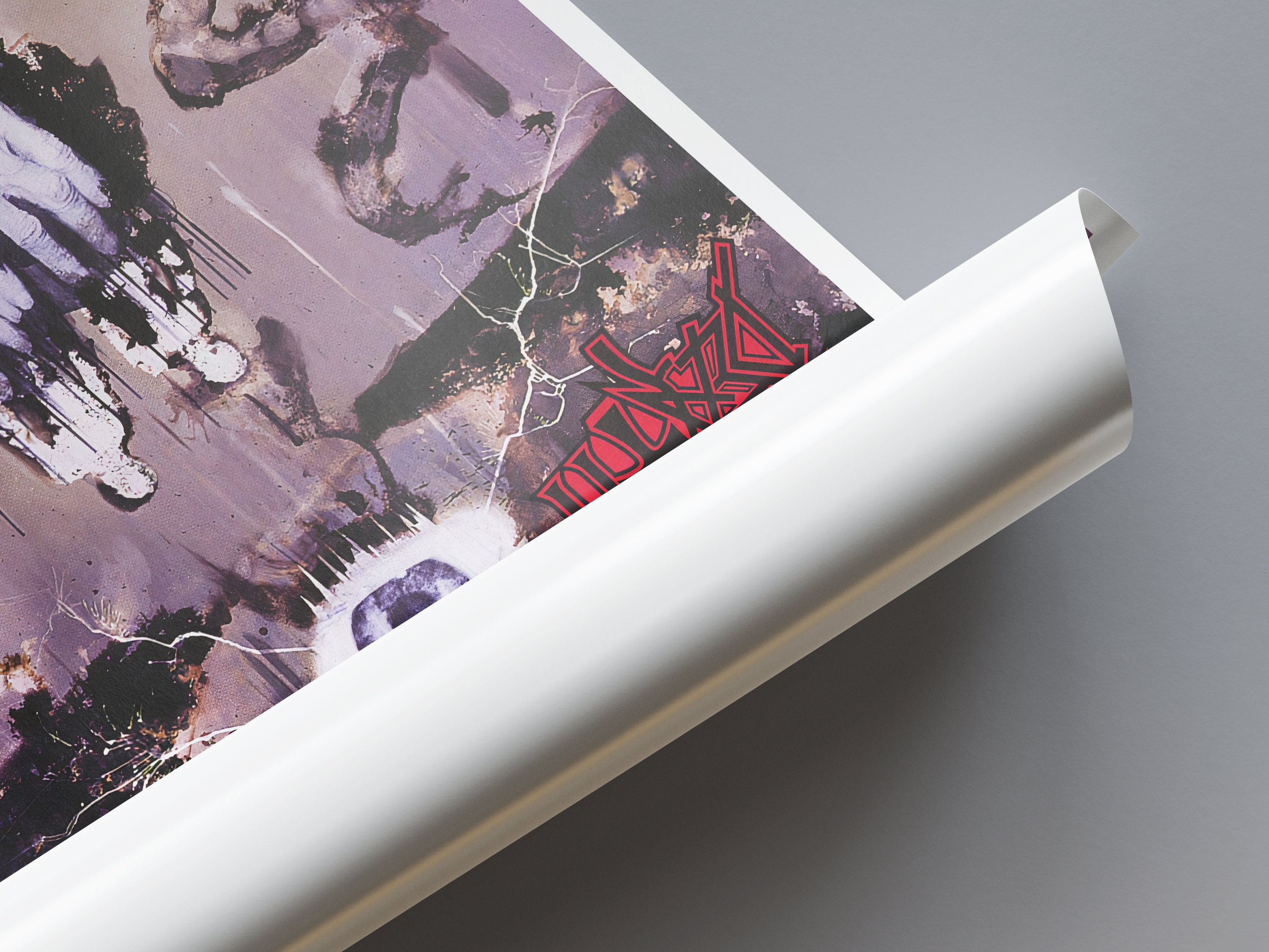 Death Poster Symbolic Poster 4 Color Metal Music Poster - Etsy