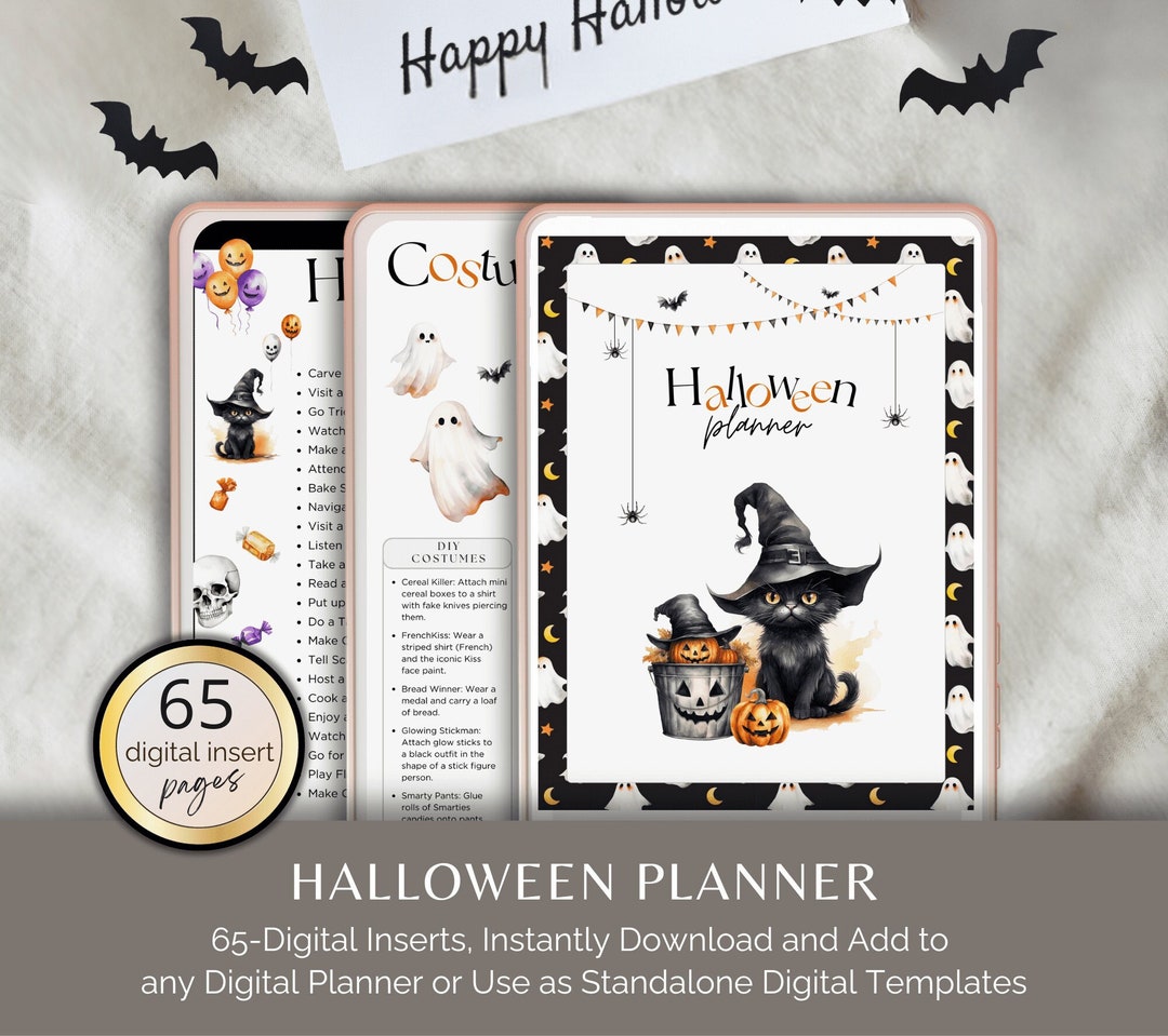 Halloween Planner, Printable Planner Templates, Halloween Party Planner ...