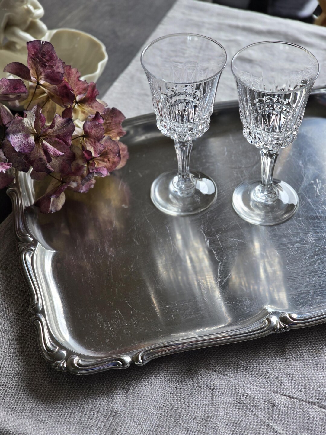 Vintage Large Metal Rectangular Tray Alfra Alessi Made in Italy. Rustic ...