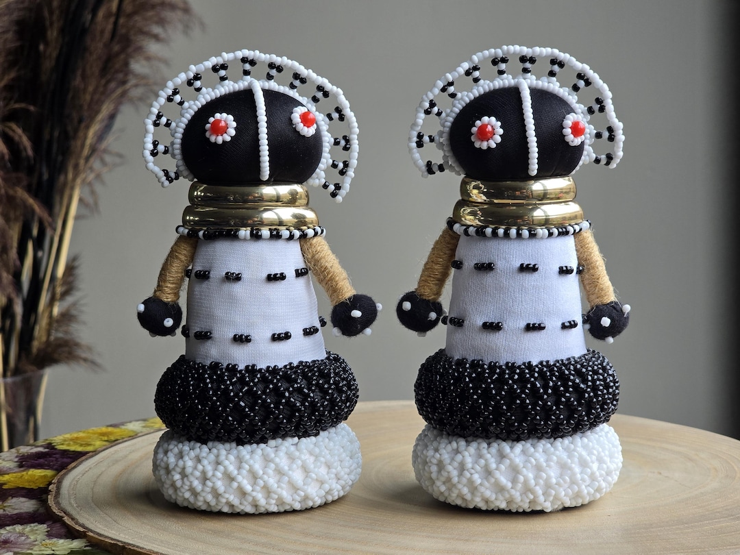 Fertility Ndebele Beaded Maiden Doll • African Ceremonial Doll • South ...
