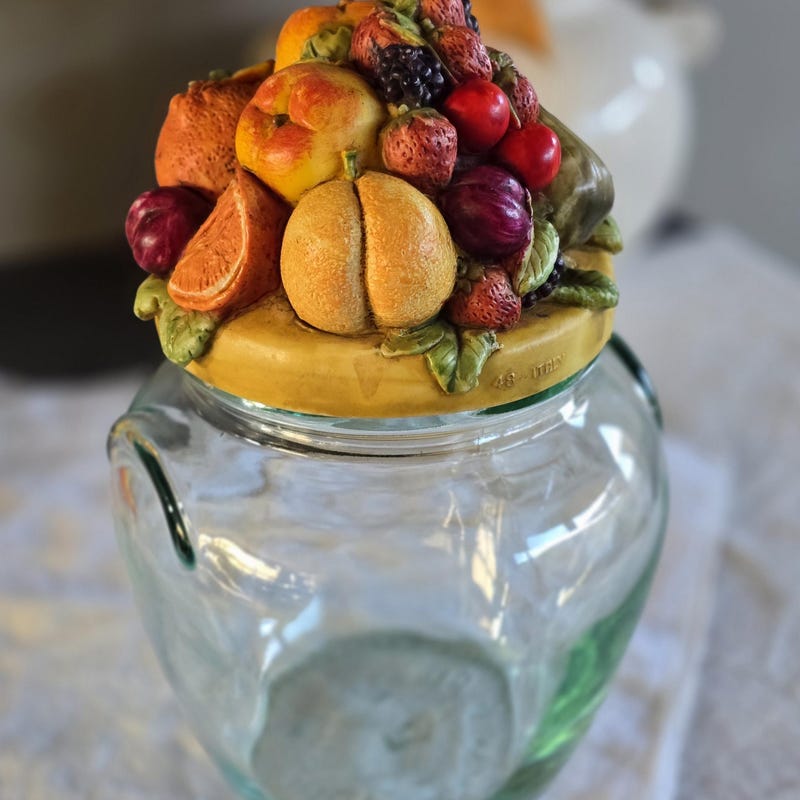 Italian Glass Jar - Etsy Australia