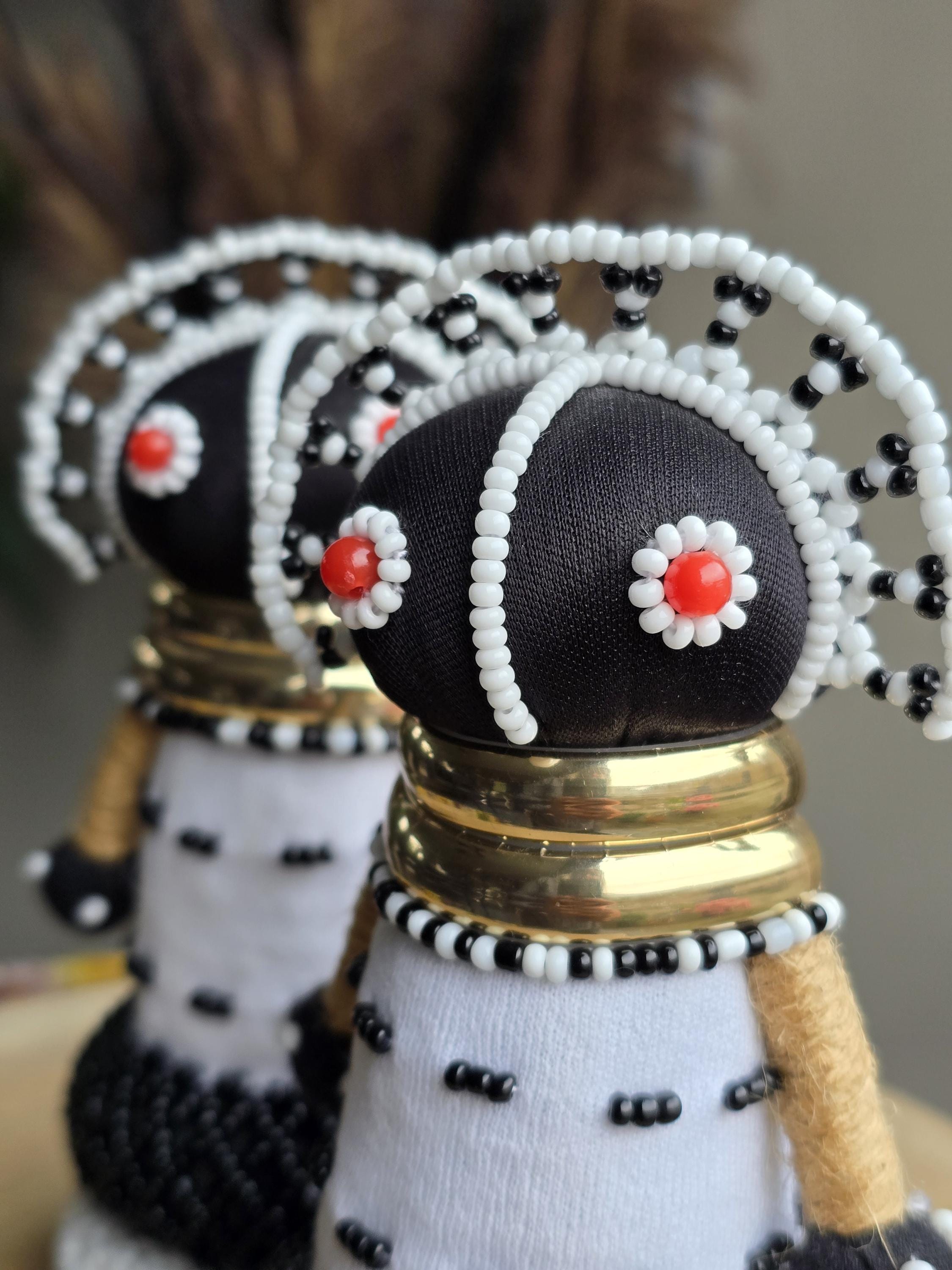 Fertility Ndebele Beaded Maiden Doll • African Ceremonial Doll • South ...