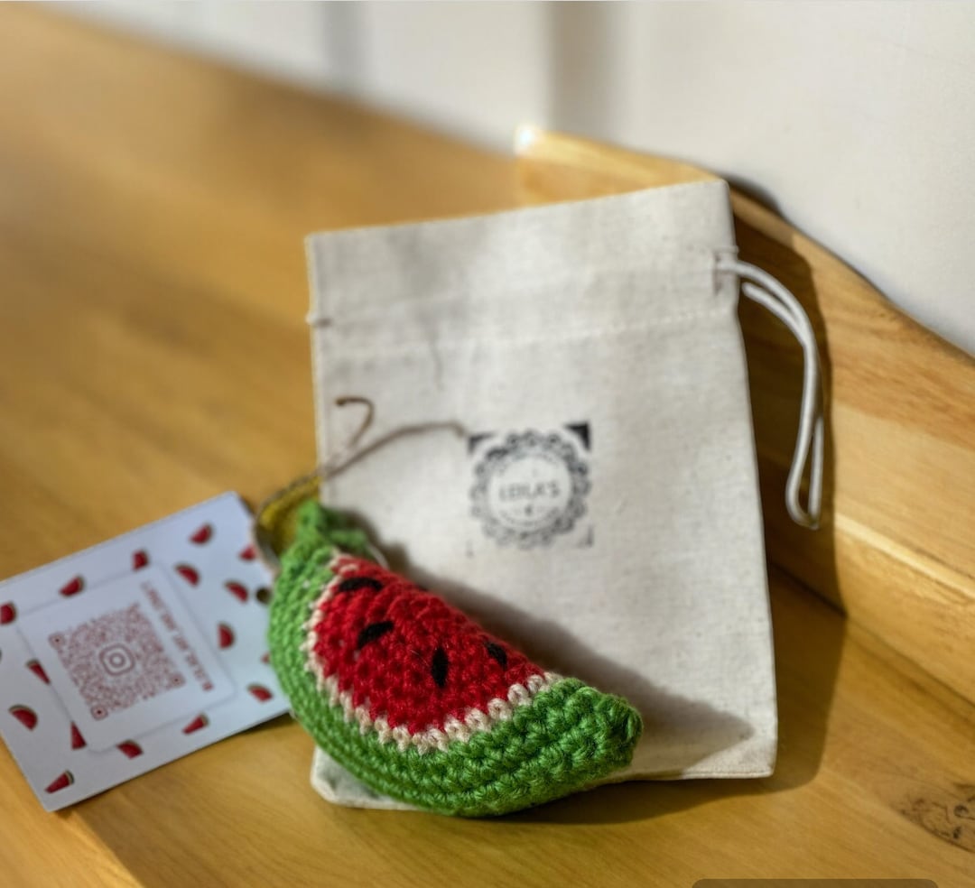 Wool Watermelon Key Ring - Etsy Australia