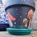 Mushrooms on a Night Sky Handpainted Plant Pot - Etsy