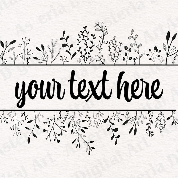 Wildflower Frame Svg - Etsy