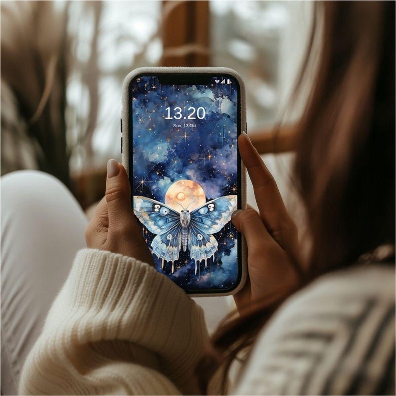 Halloween Phone Lock Screen Wallpaper, Witchcore Aesthetic Ethereal ...