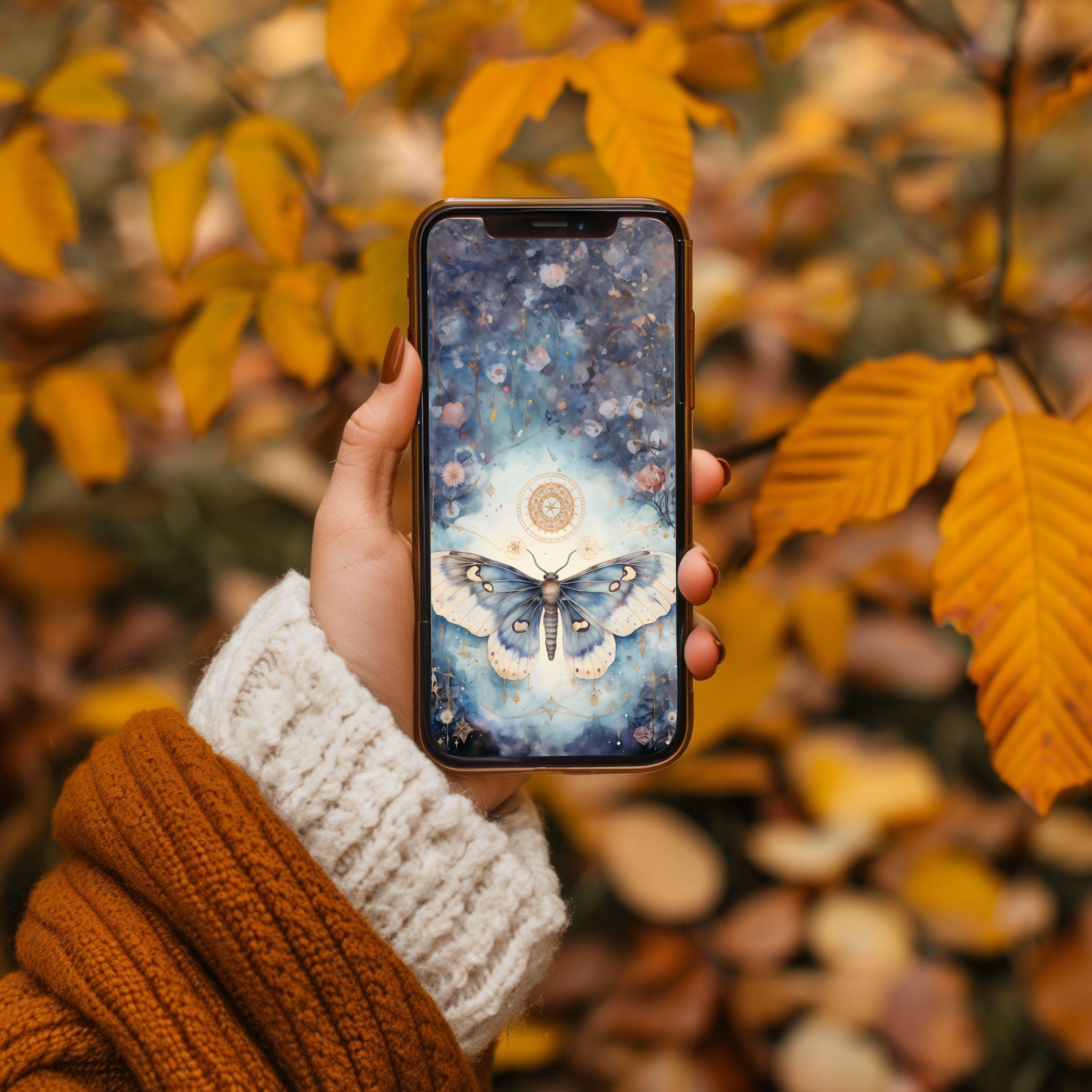 Halloween Phone Lock Screen Wallpaper, Witchcore Aesthetic Ethereal ...