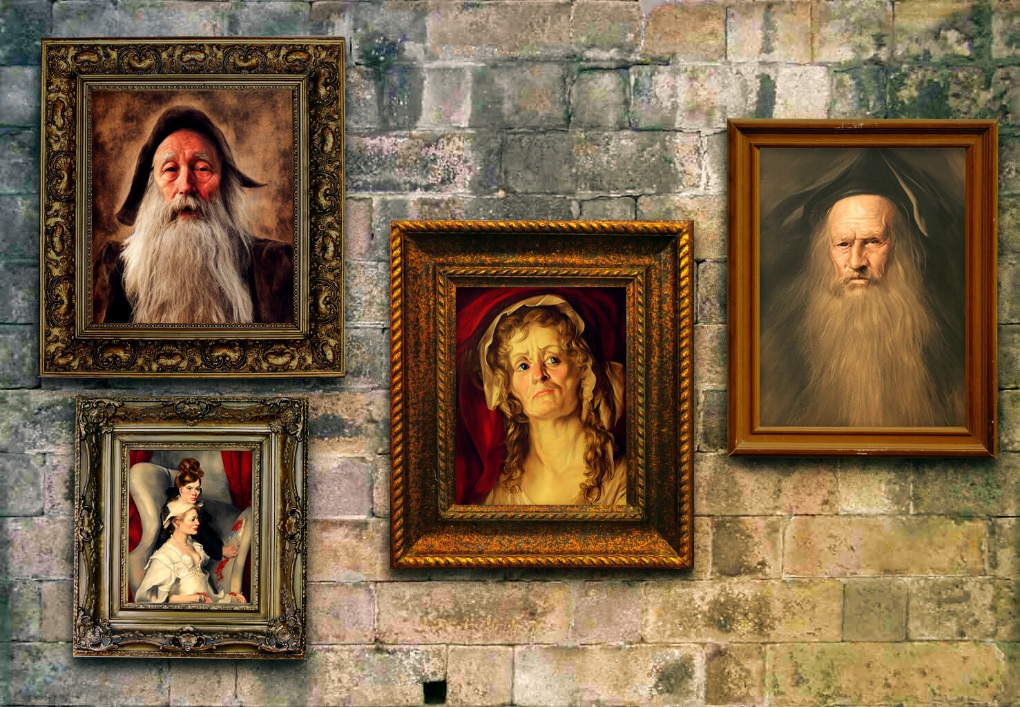 55 Digital Portraits for Miniature Diorama or Decoration Portrait to ...