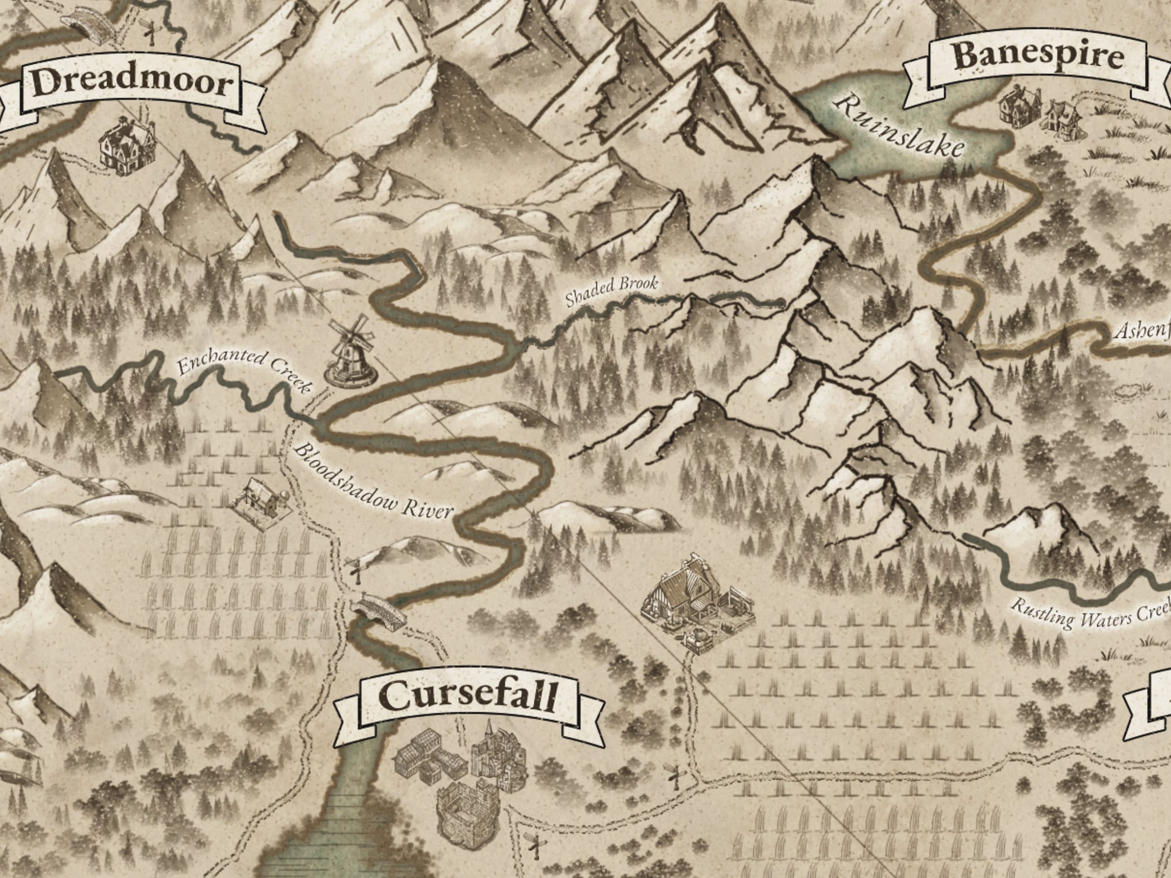 Pirate Map to Print Map for Decoration or Dnd Treasure Map Pirate Prop ...