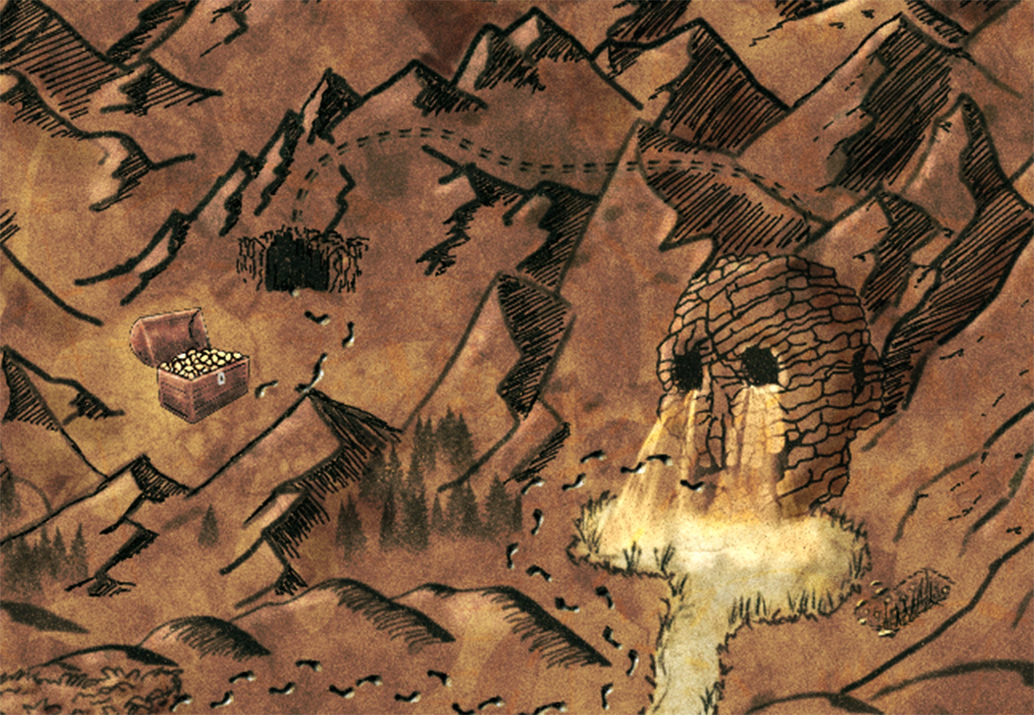 Pirate Treasure Map to Print Map for Decoration or Dnd Treasure Map ...