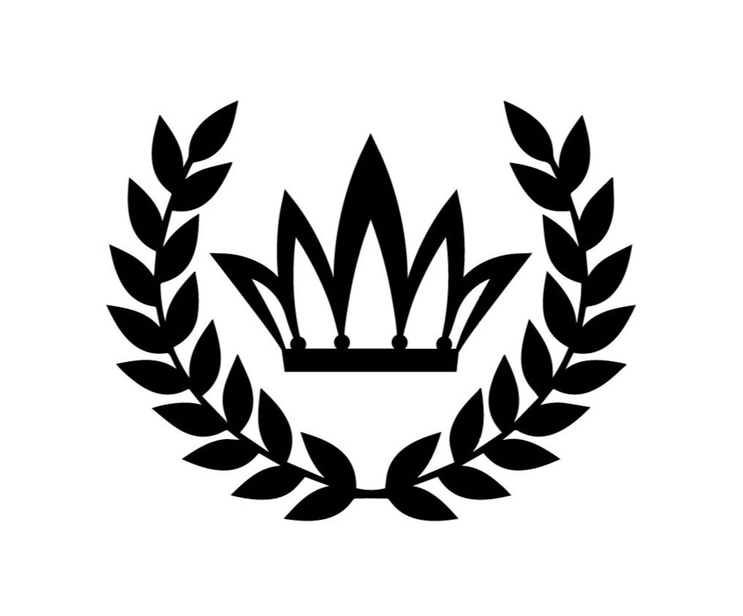 Crown With Laurel Svg, Crown Clip Art, Cricut, Digital Vector Cut File ...