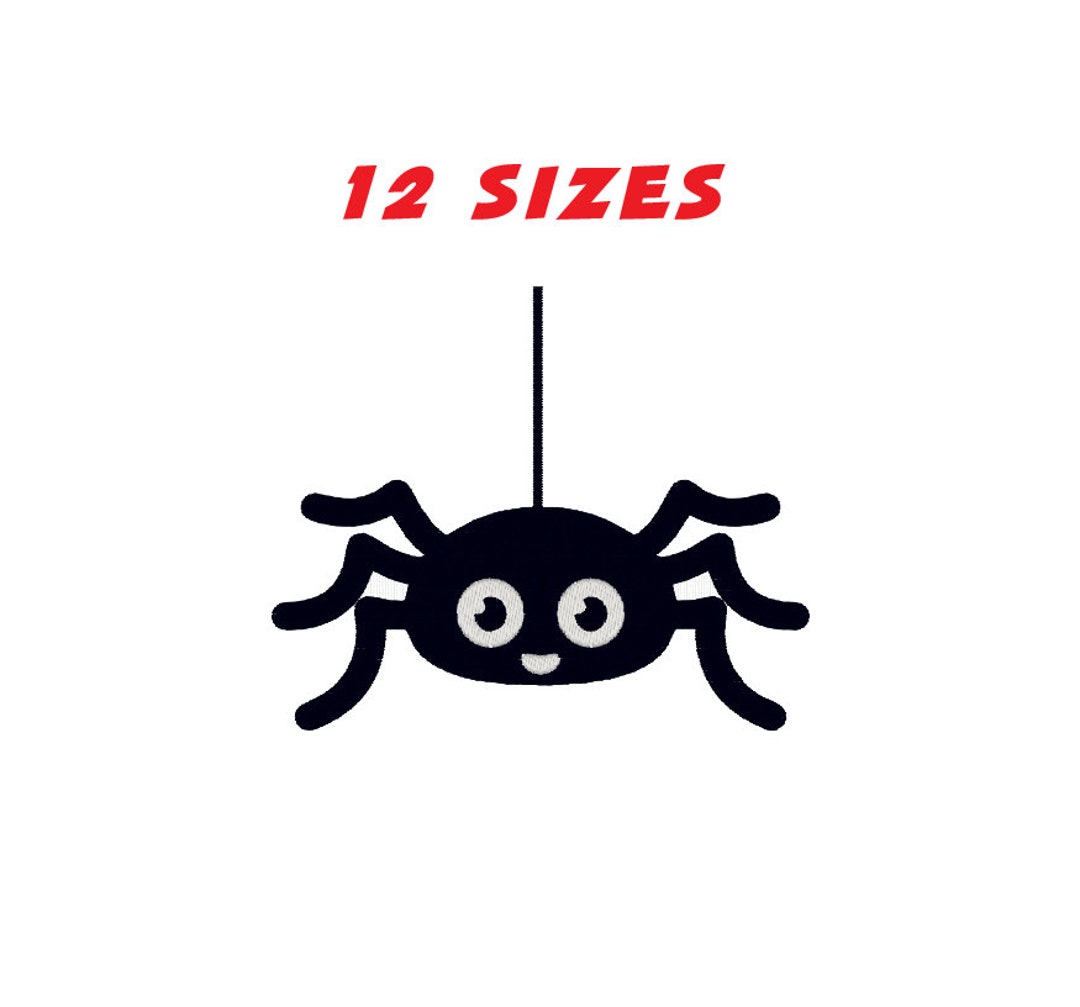 Cute Spider Embroidery Design, Insect Embroidery Design, 12 Sizes ...