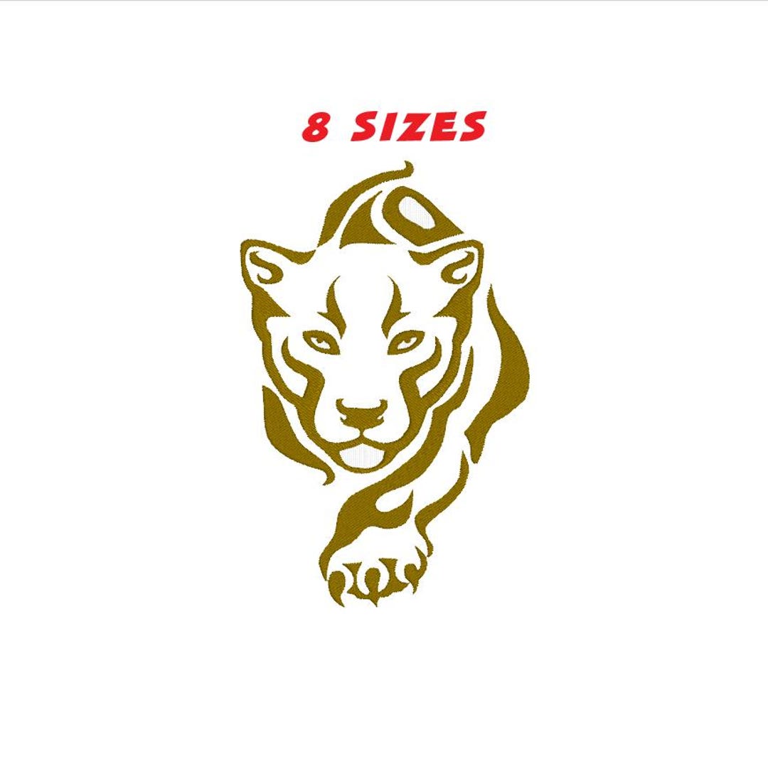 Puma Silhouette Embroidery Design,puma Embroidery Design, 8 Sizes ...