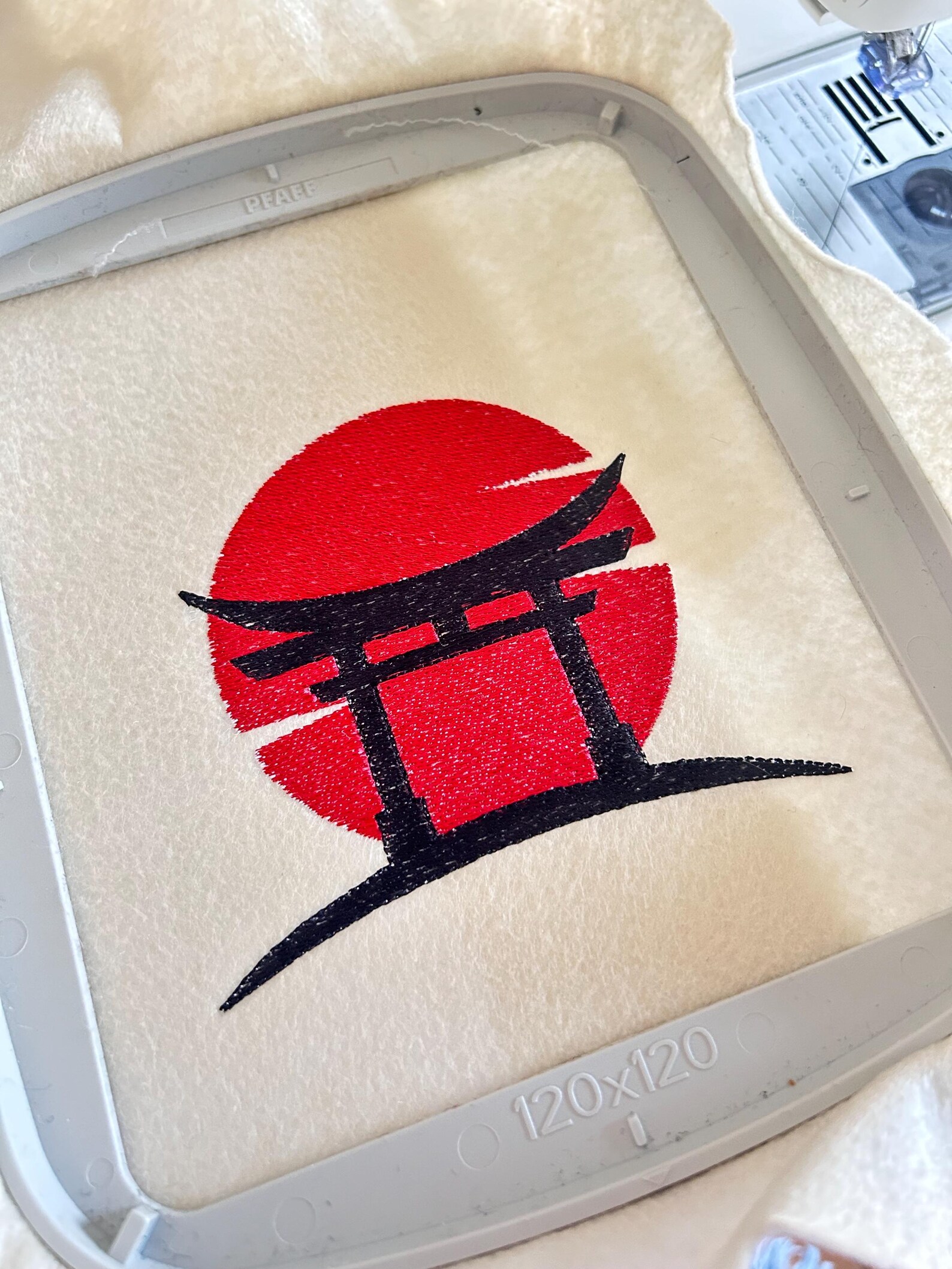 Tori Gate Embroidery Design, Kyoto Embroidery Design, 10 Sizes. INSTANT ...