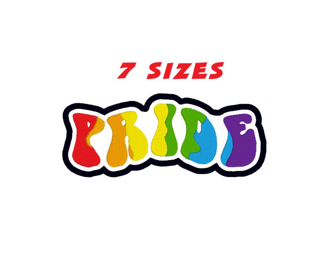 Logo Pride Embroidery Design, Logo Pride Colorful Embroidery Design 7 ...