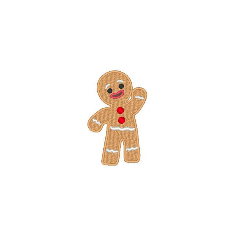 Gingerbread Man Embroidery Design – Digital File for Embroidery ...