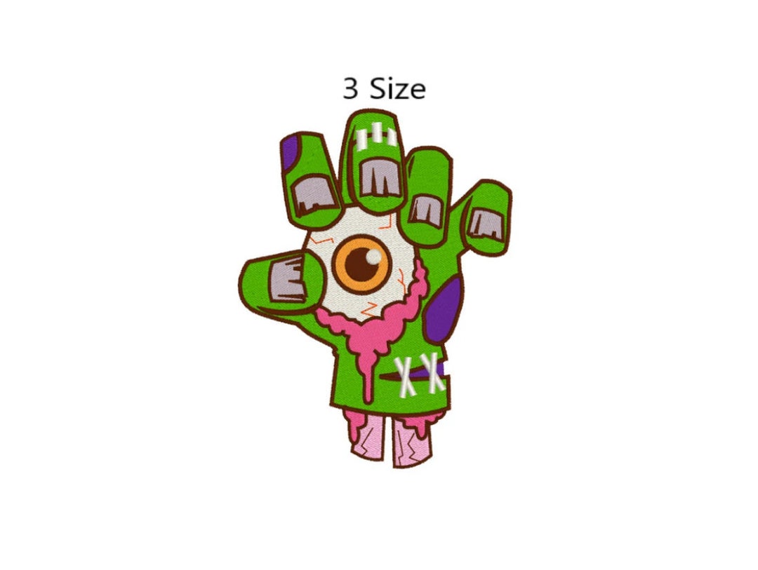 Hand Zombie Embroidery Design, Zombie Embroidery Design, Embroidery ...