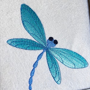 Dragonfly Embroidery Design, Dragonfly Gradient Effect Embroidery ...
