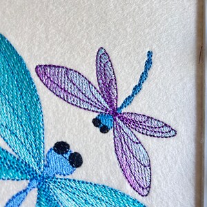 Dragonfly Embroidery Design, Dragonfly Gradient Effect Embroidery ...