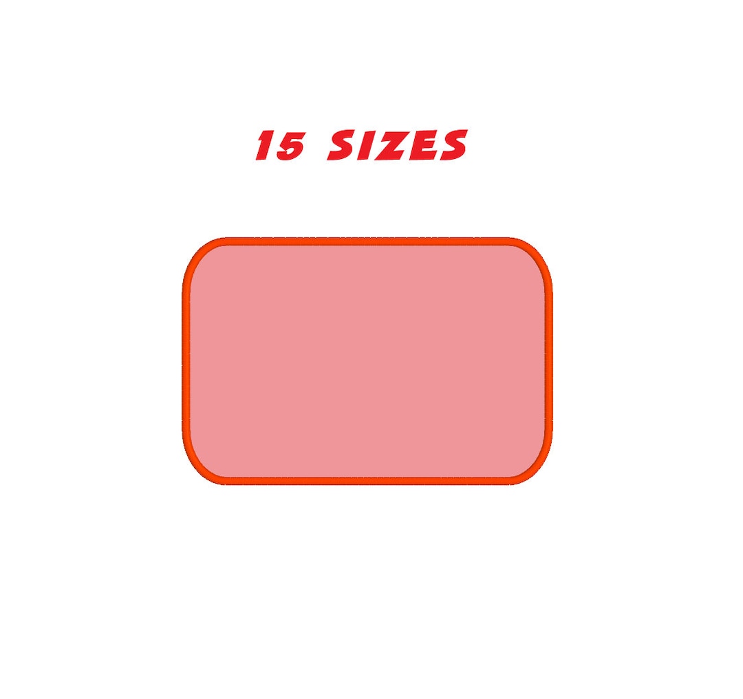 Applique Rectangle Embroidery Design, Rectangle Embroidery Design 15 ...