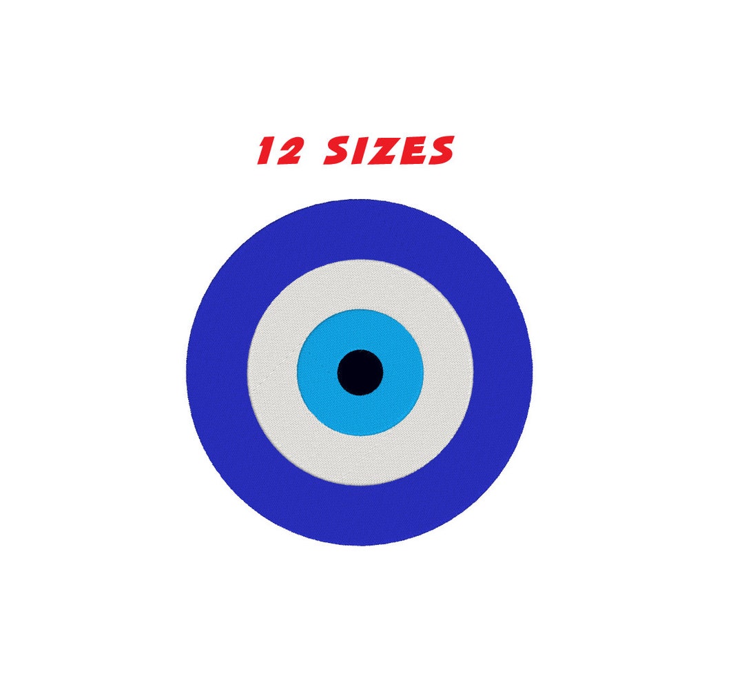 Turkish Eye Embroidery Design, 12 Sizes. INSTANT DOWNLOAD - Etsy