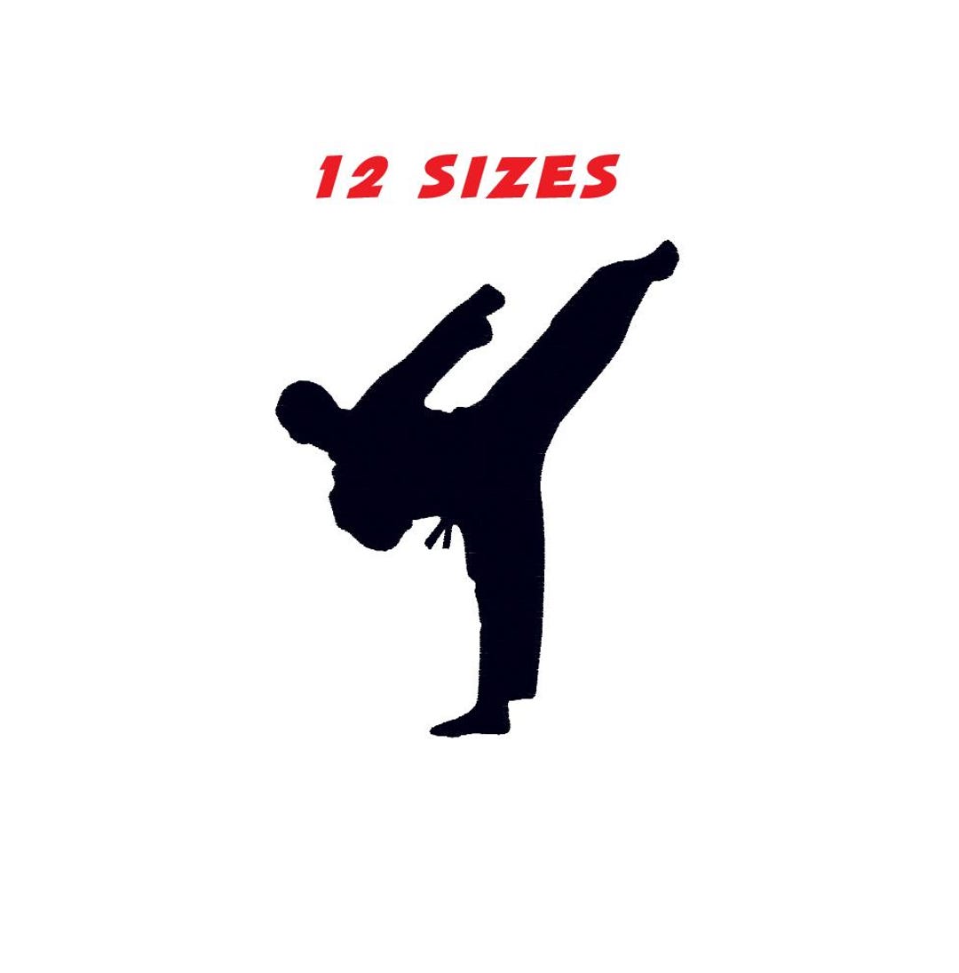 Silhouette Karate Embroidery Design, Karate Machine Embroidery, Shapes ...