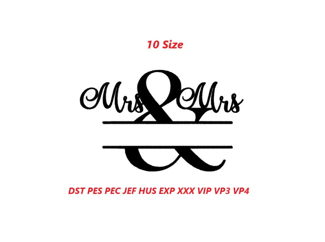 Mr and Mrs Monogram Frame Embroidery Design, Wedding Monogram Frame ...