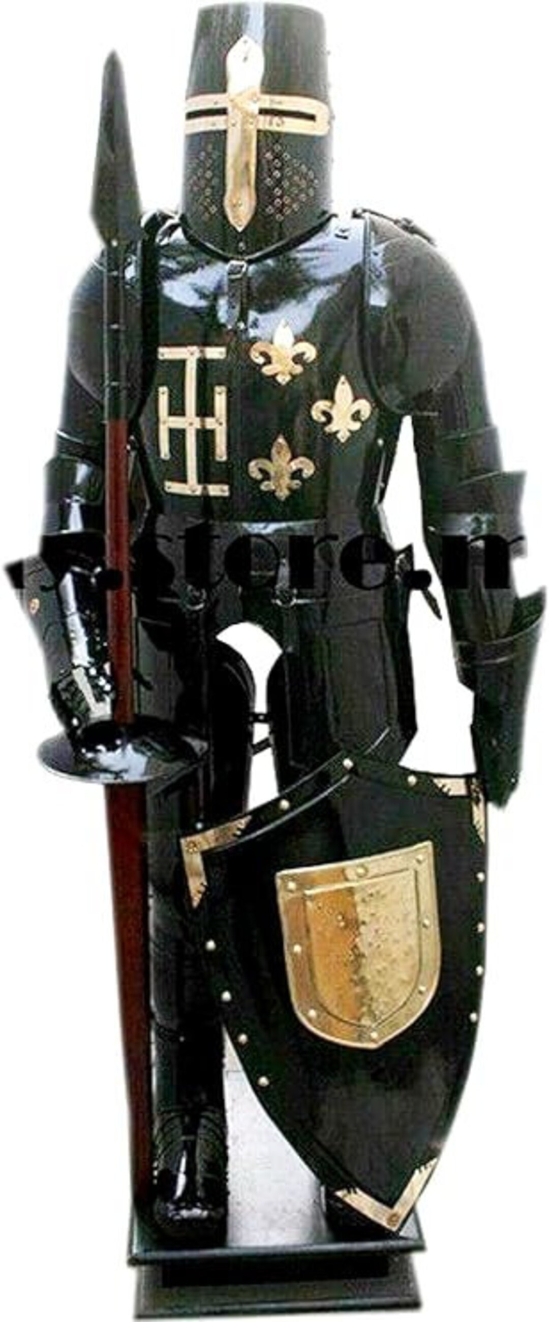 Medieval Crusader Full Suit of Armor Collectibles Halloween Costume ...